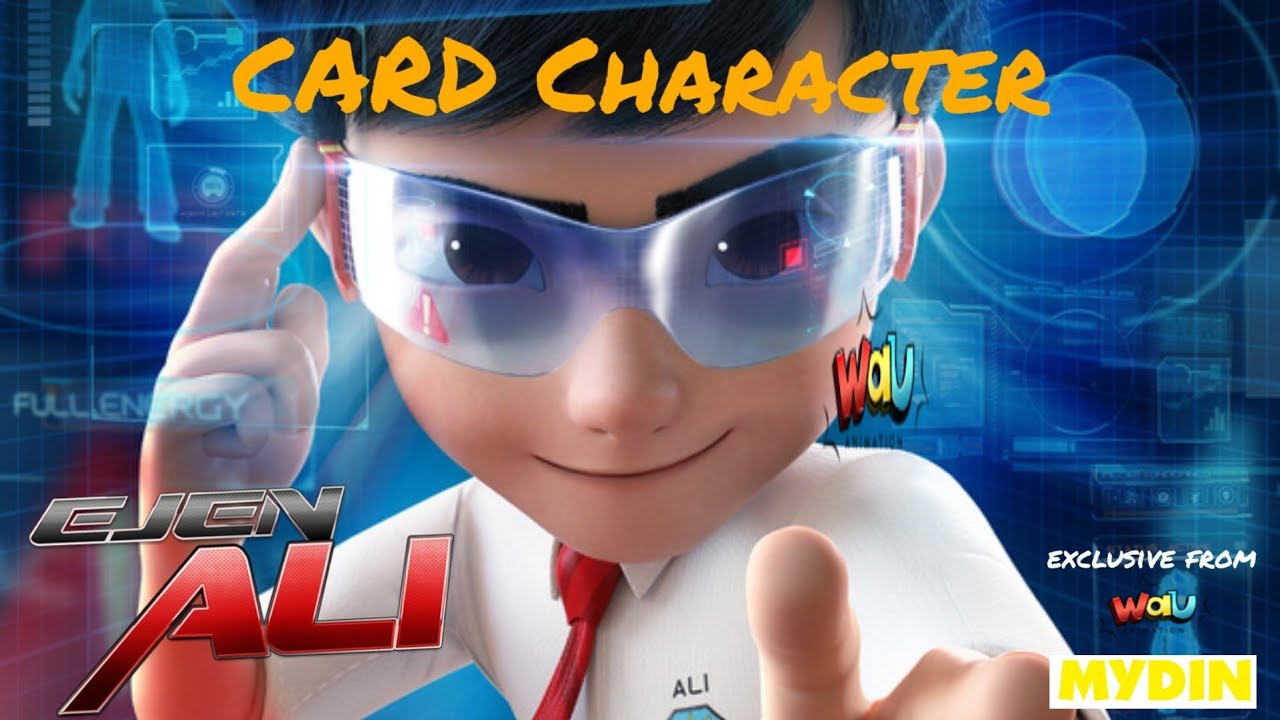 Ejen Ali Character Card - Ejen Ali The Movie- character - YouTube
