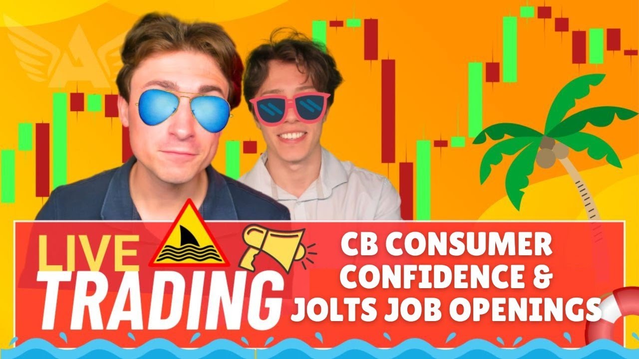 Live Trading CB Consumer Confidence & JOLTS Job Openings | GOLD, USD ...