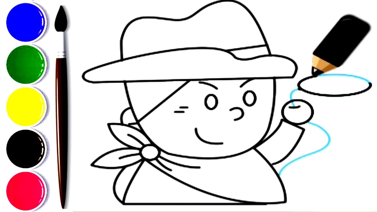 Baby doll cartoon video | kids drawing video l drawing easy step by ...