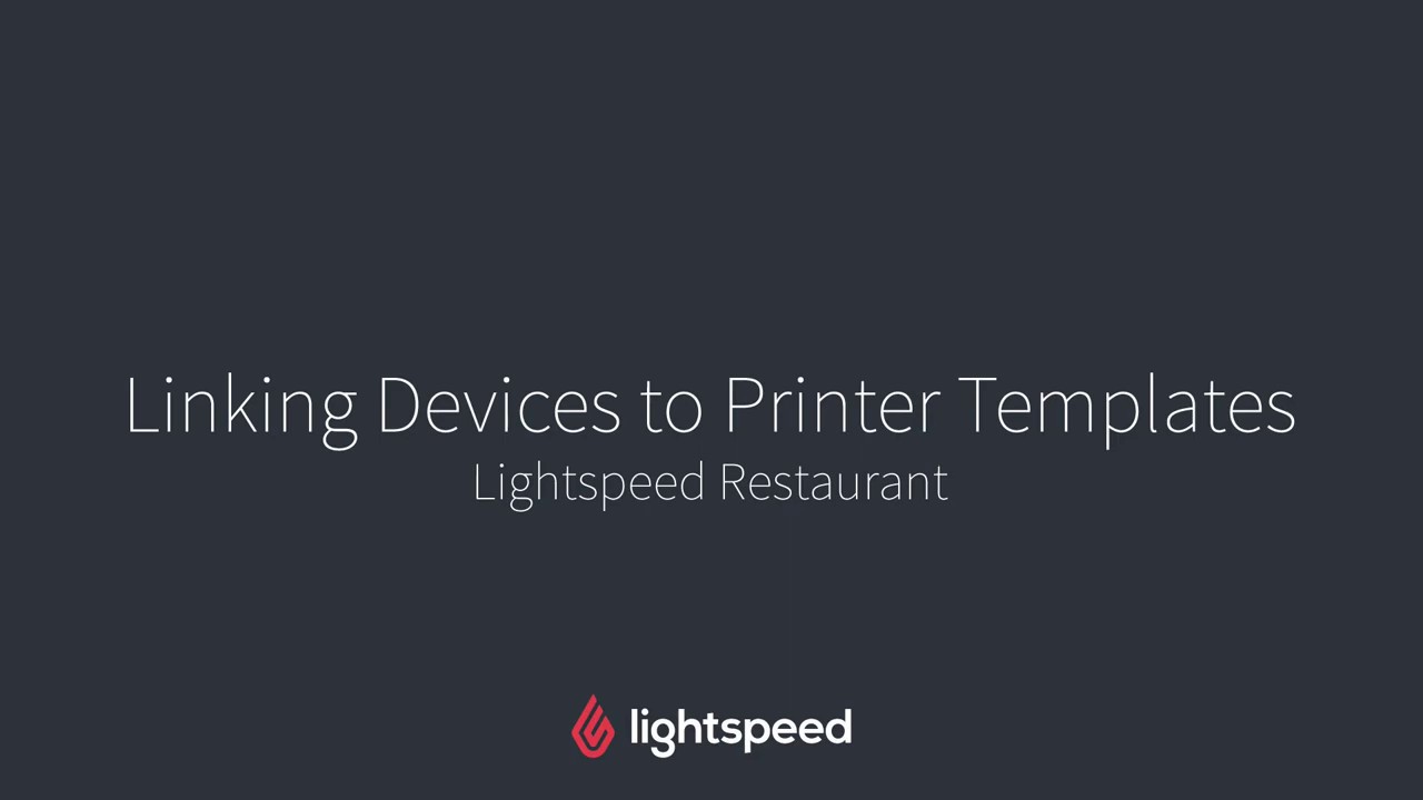 Linking Devices to Printer Templates - YouTube