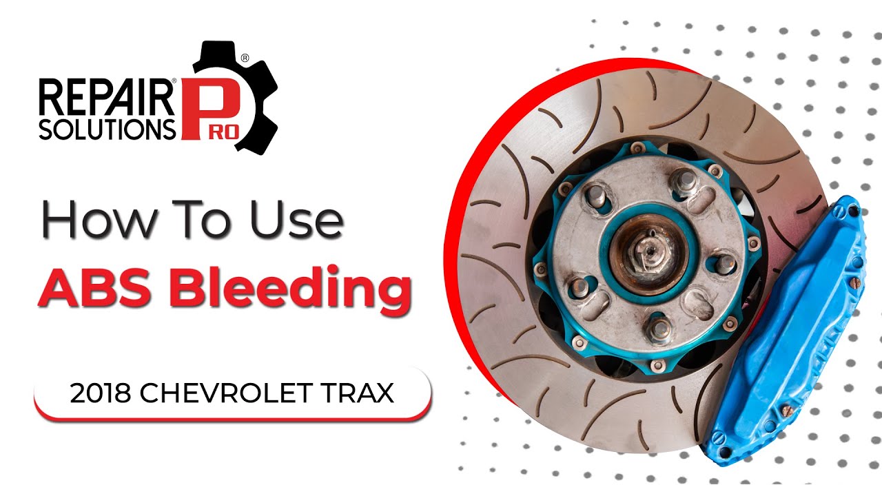 How to Use ABS Bleeding Function on SDS | 2018 Chevrolet Trax - YouTube