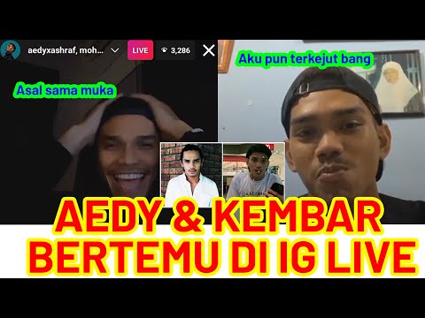 AEDY ASHRAF EXCITED JUMPA KEMBAR SENDIRI DALAM LIVE