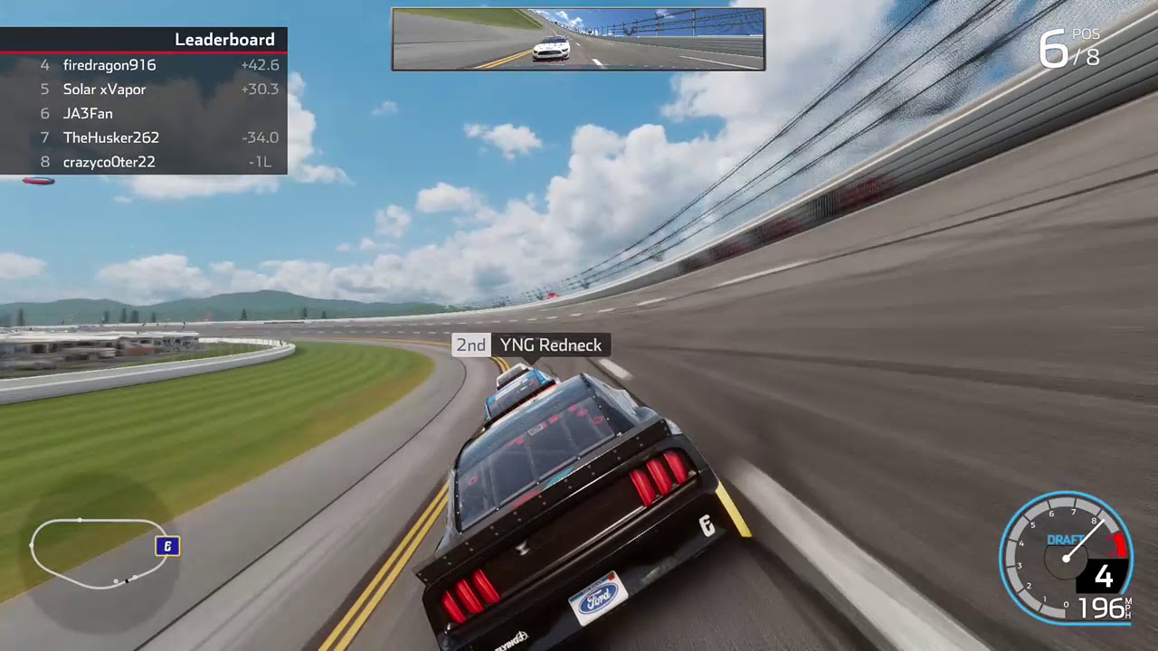 WILD BLOWOVER AT TALLADEGA! (NASCAR Heat 4 Crashes) - YouTube