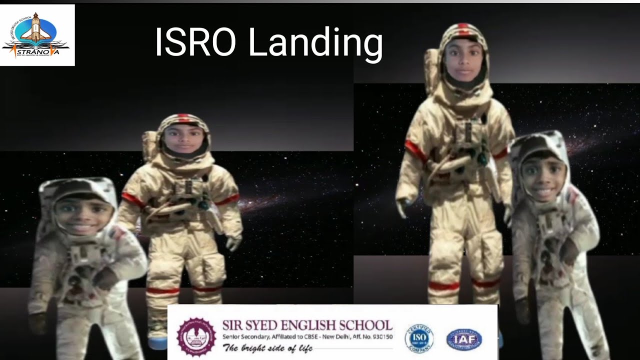 ISRO LANDING sir syed english school - YouTube