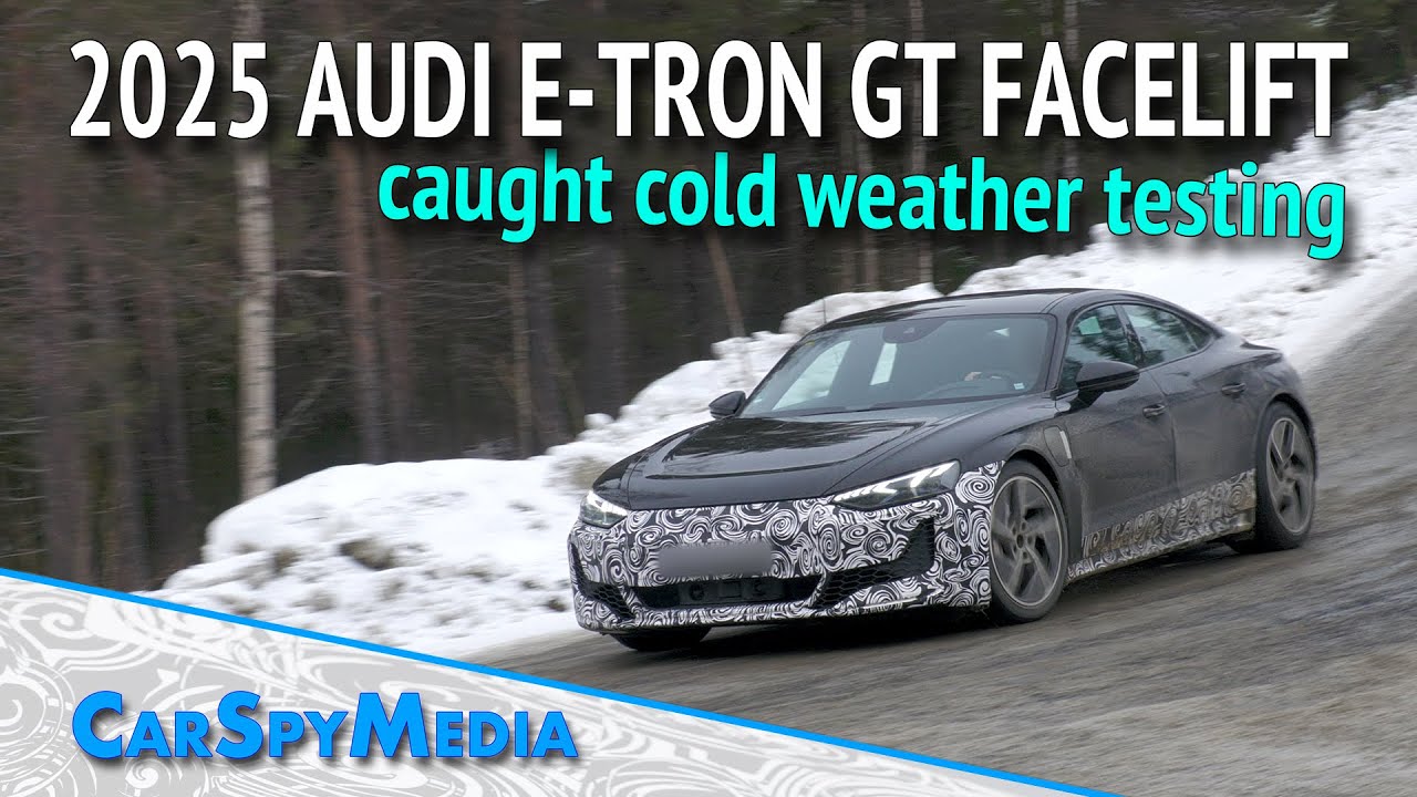 2025 Audi e-tron GT Facelift Product Upgrading Prototype Spied Cold ...