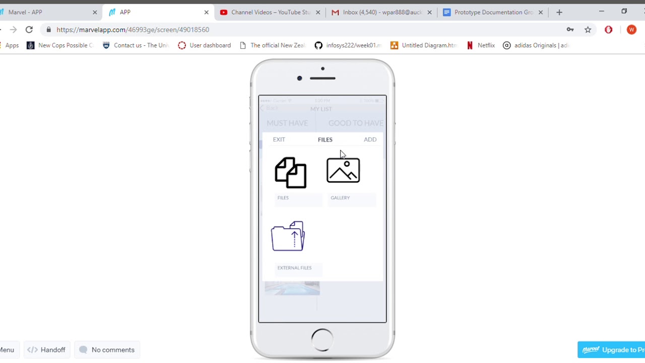 App upload function - YouTube