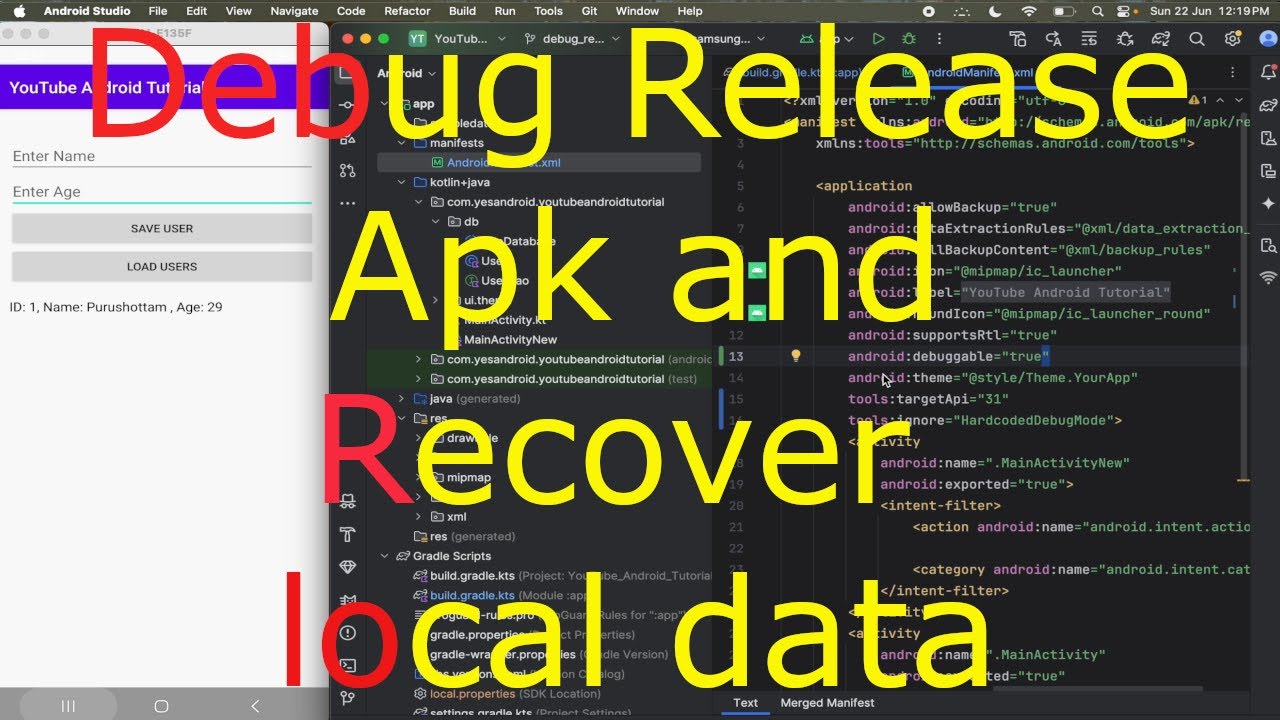 How to Debug Release APK & Recover Local Data | Android Reverse ...