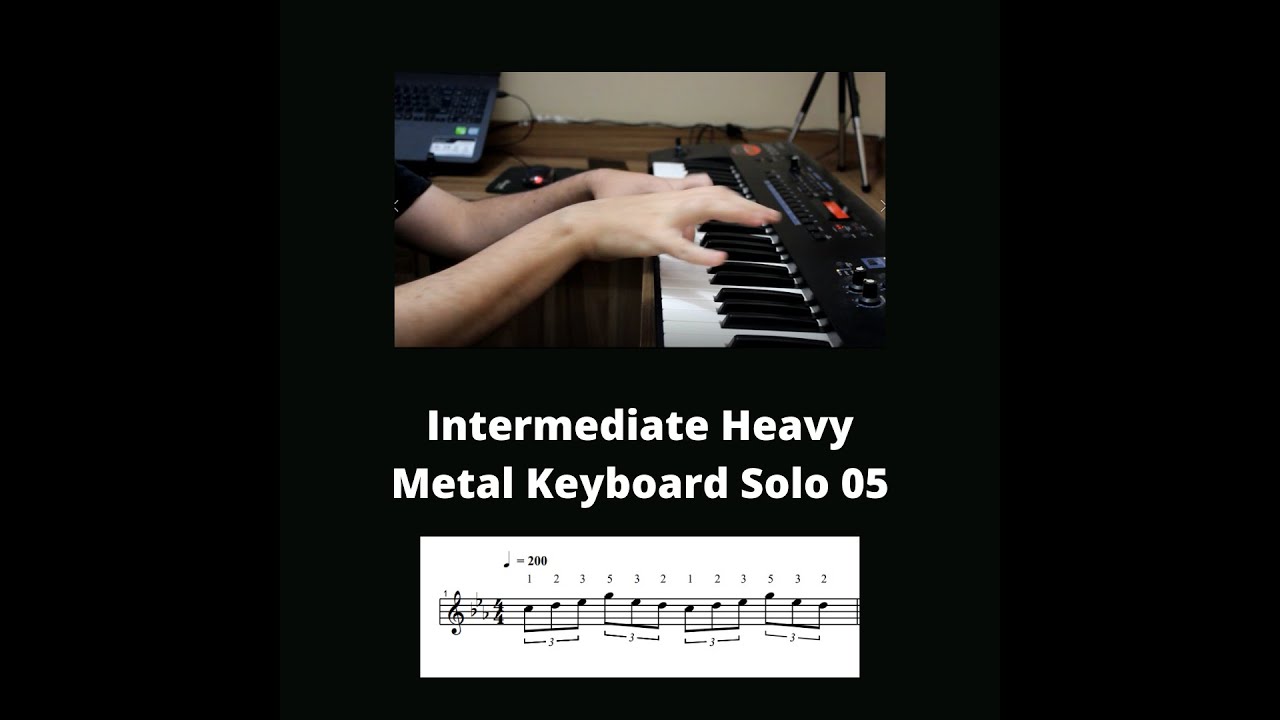 Intermediate Heavy Metal Keyboard Solo 05 - YouTube