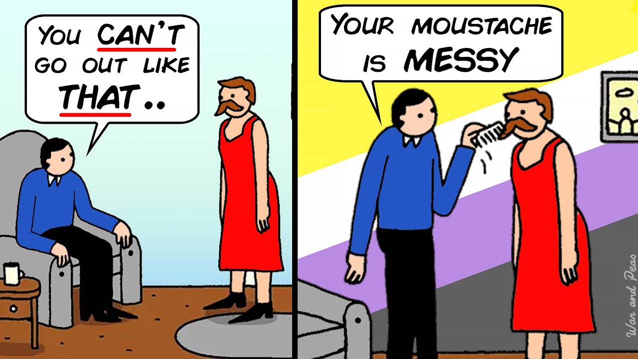 you CAN’T leave! 😡 |🌈Enby Memes - YouTube