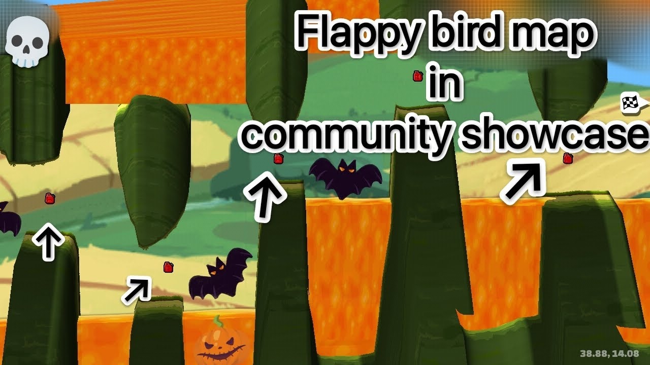 FLAPPY BIRD 🕊️ map in COMMUNITY SHOWCASE 🎃| custom tracks! | chest ...