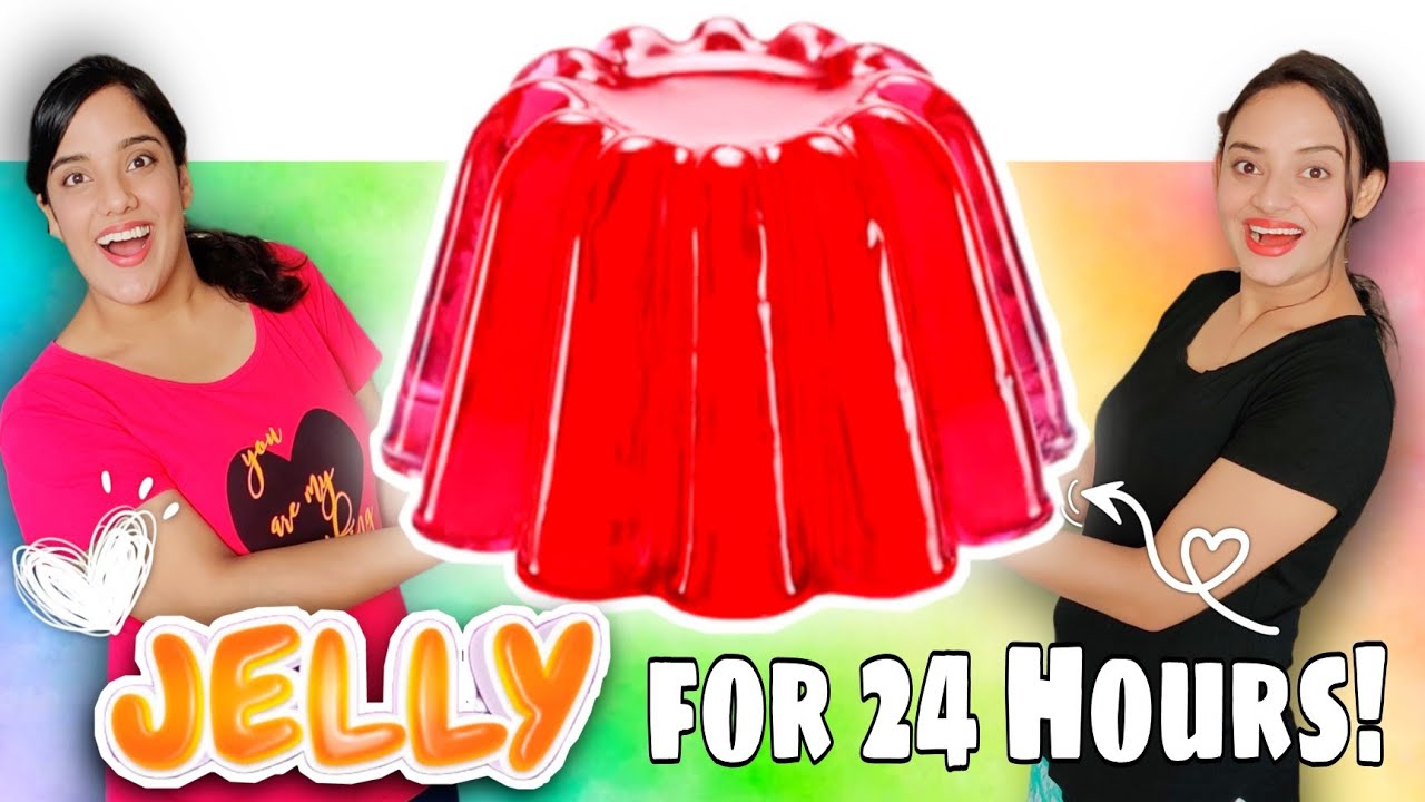 Testing out & Eating *JELLY FOOD* for 24 HOURS Challenge | *WOW* | Real ...