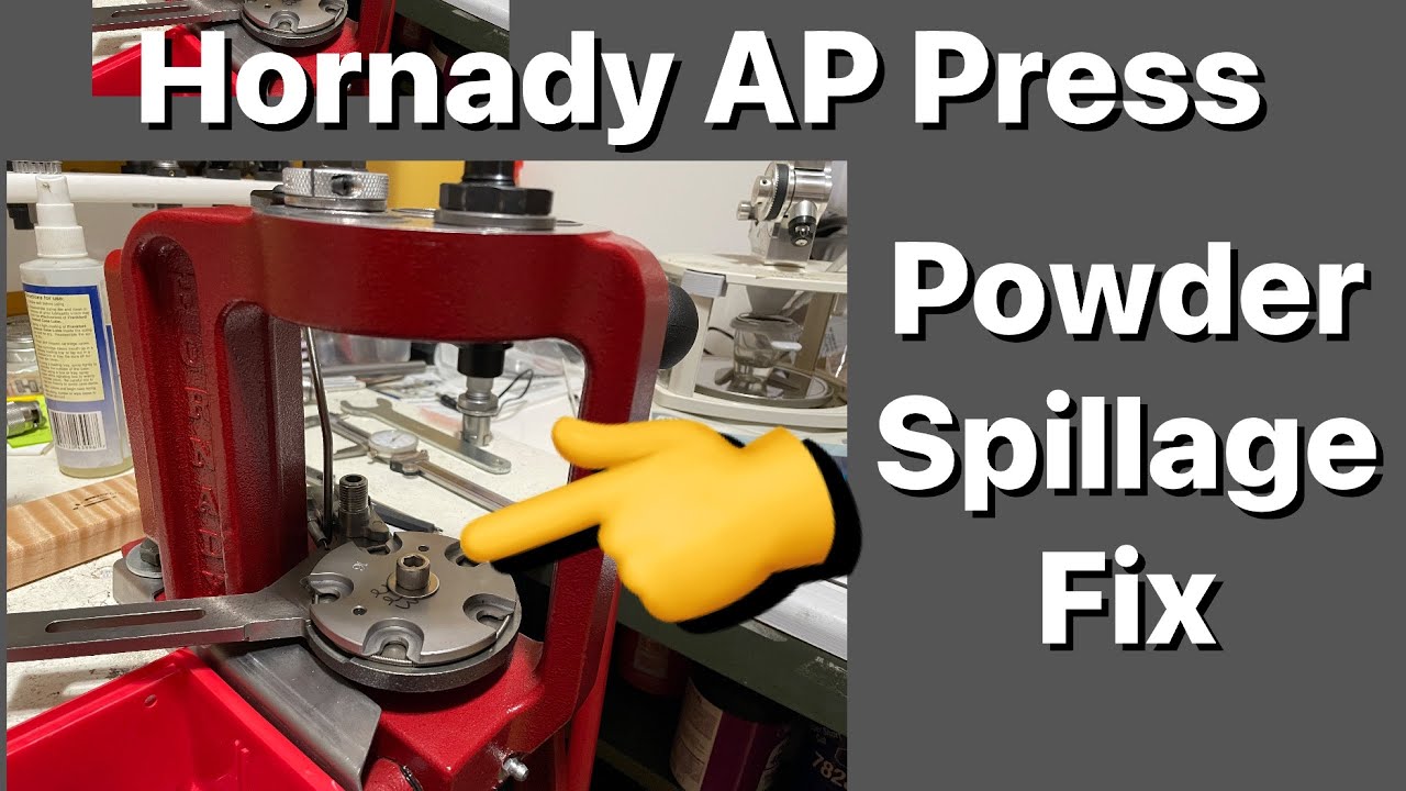 Trick to Reduce Powder Spillage on Progressive Press - YouTube