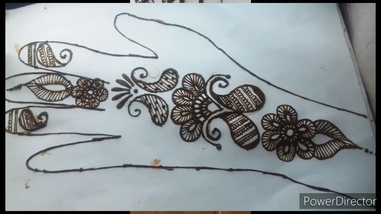 Simple mehndi designs!!my drawing book!!Smile Shirlal - YouTube