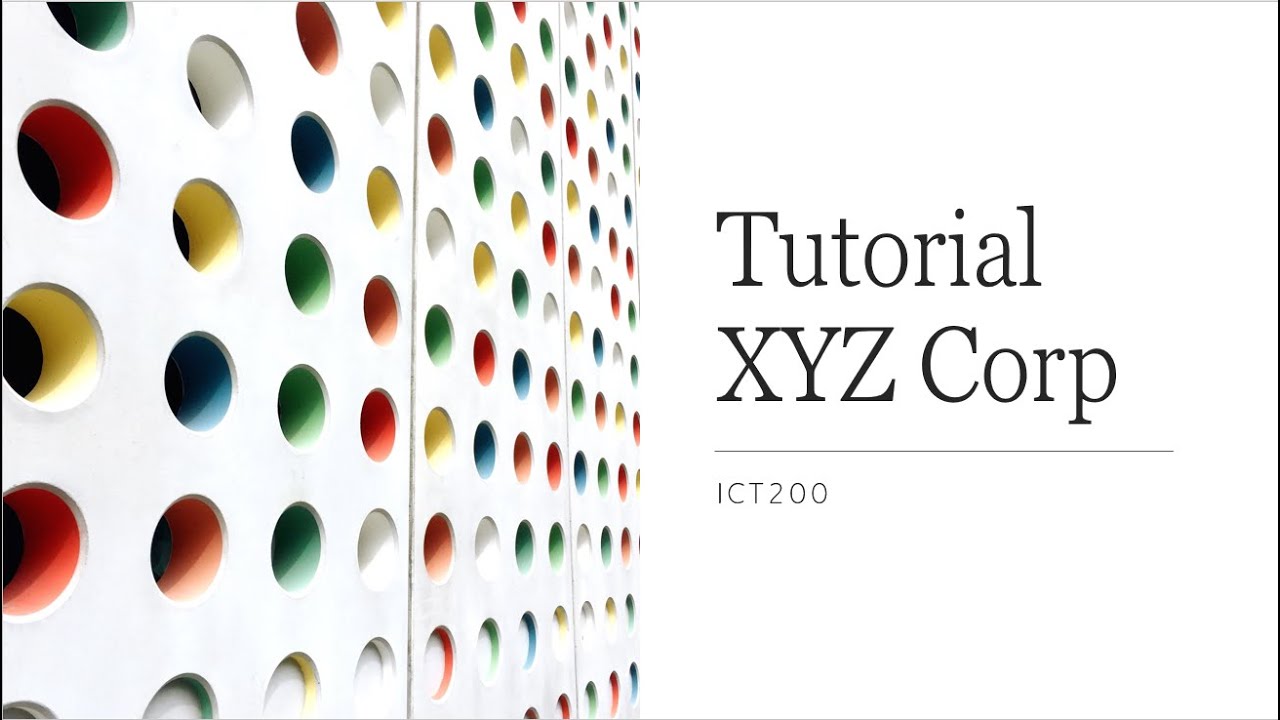 ICT200 - EERM How to answer tutorial XYZ Corp - YouTube