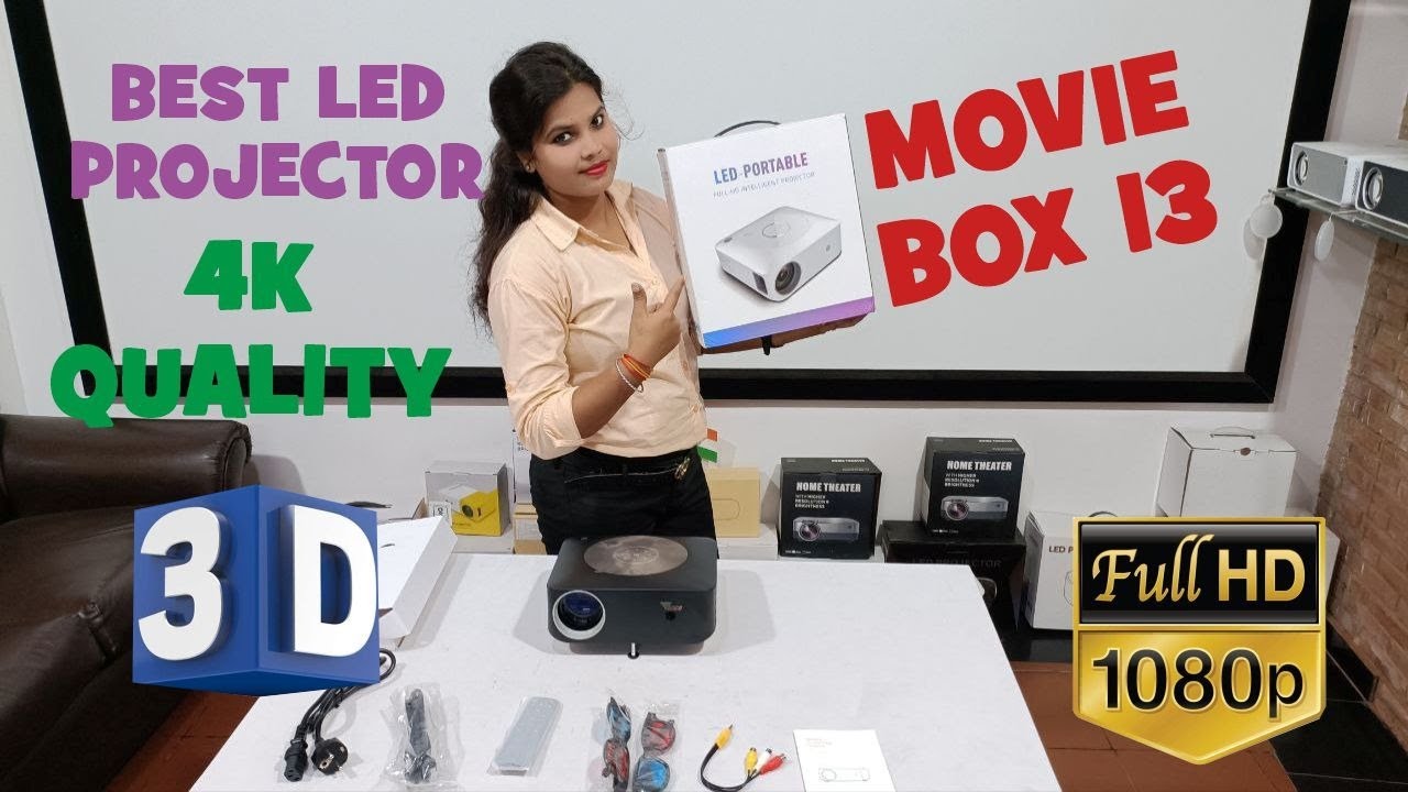 Movie Box 13 Projector Unboxing & Review | Best Projector 2022 | Best ...