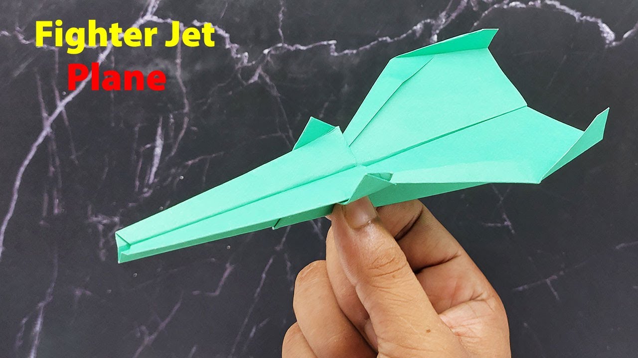 How To Make a Origami Jet Fighter Paper Airplane - YouTube