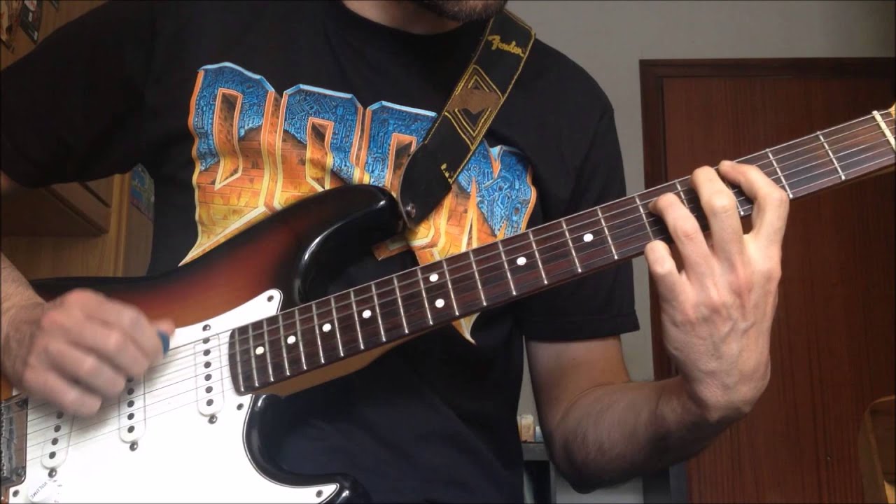 30 famous guitar riffs and solos in one take - YouTube