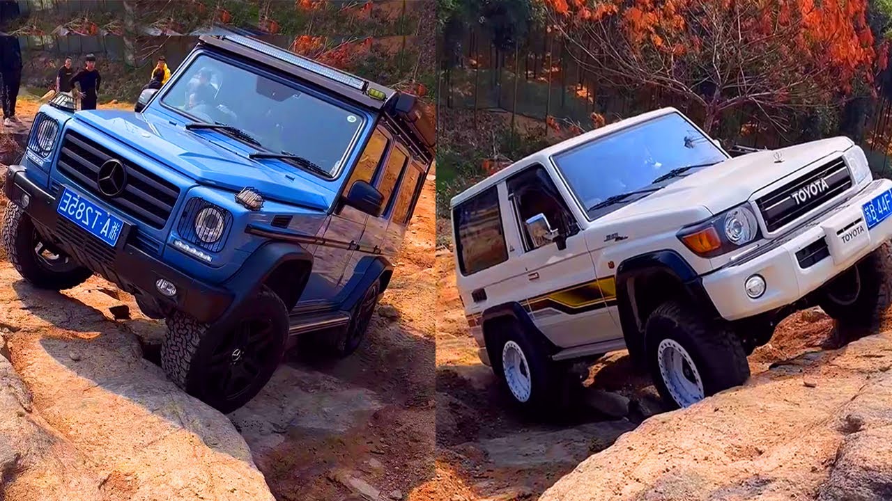 Mercedes G500 4.0L V8 vs Land Cruiser LC71 4.0L V6 v Ford Bronco 3.0L ...