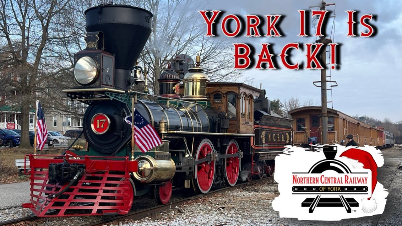 American Type Steam Locomotive York 17 Returns to Service - YouTube