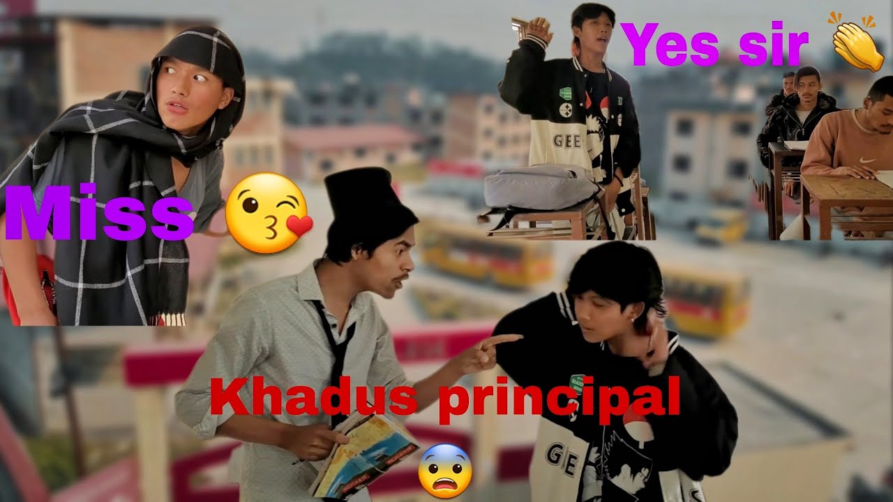 School life comedy 🤣/ khadus Principal 😡/Suraj shrestha - YouTube
