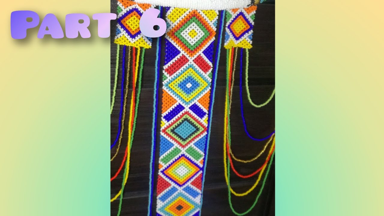 Part 6of6 Beaded diamond Zulu pattern tutorial - YouTube
