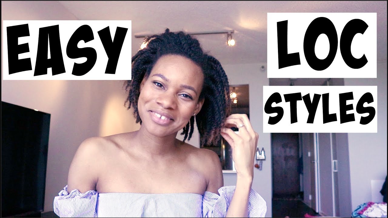 8 STYLES FOR LOCS | QUICK AND EASY | Leah Ashanti - YouTube