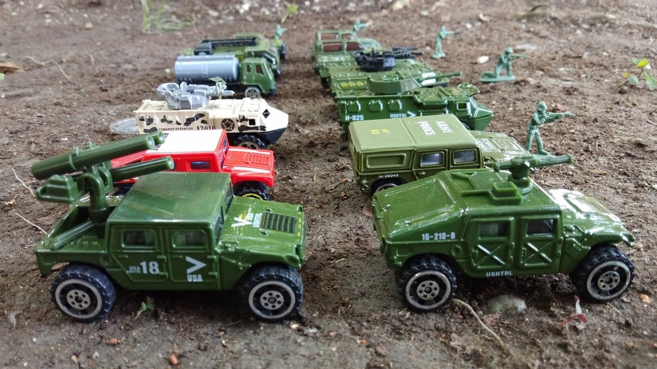 Military vehicles Army cars toys for children - YouTube