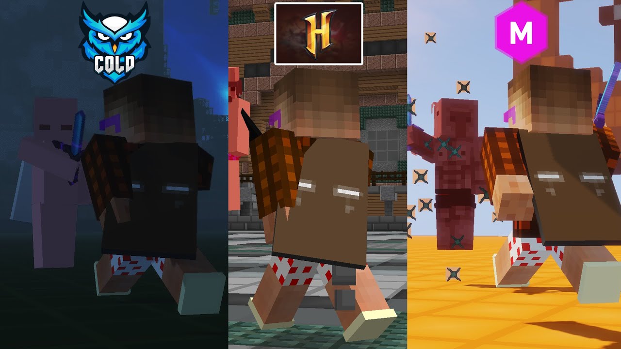 Cold PvP boxing vs Hypixel boxing vs Mineman boxing - YouTube