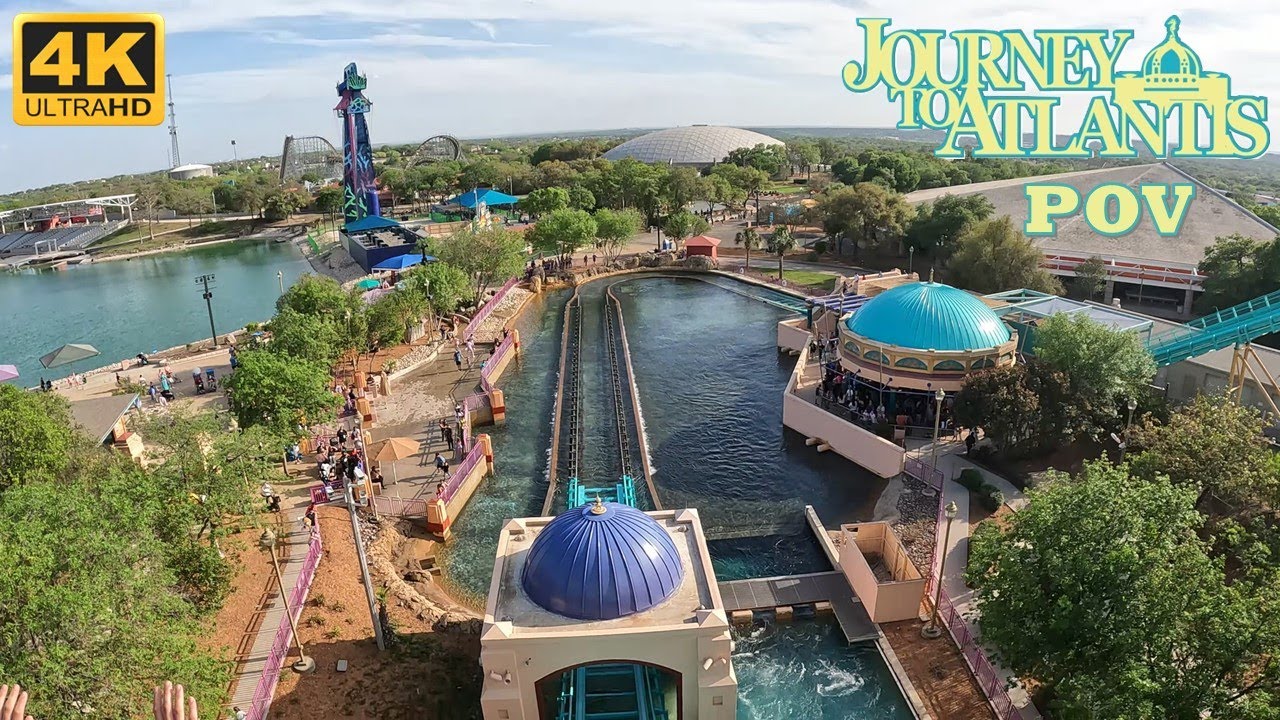 Journey to Atlantis POV (4K 60FPS), SeaWorld San Antonio Mack Water ...
