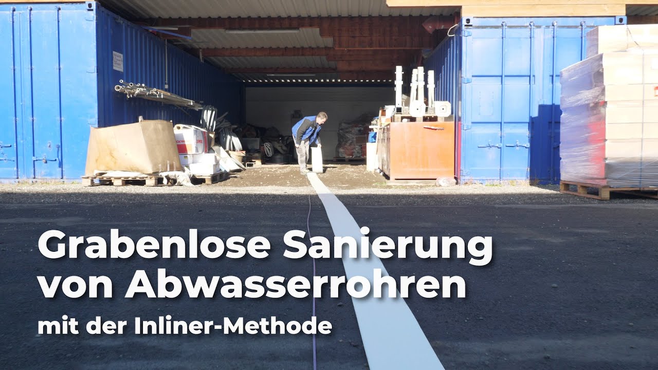Grabenlose Kanalsanierung nach der Inliner-Methode - YouTube
