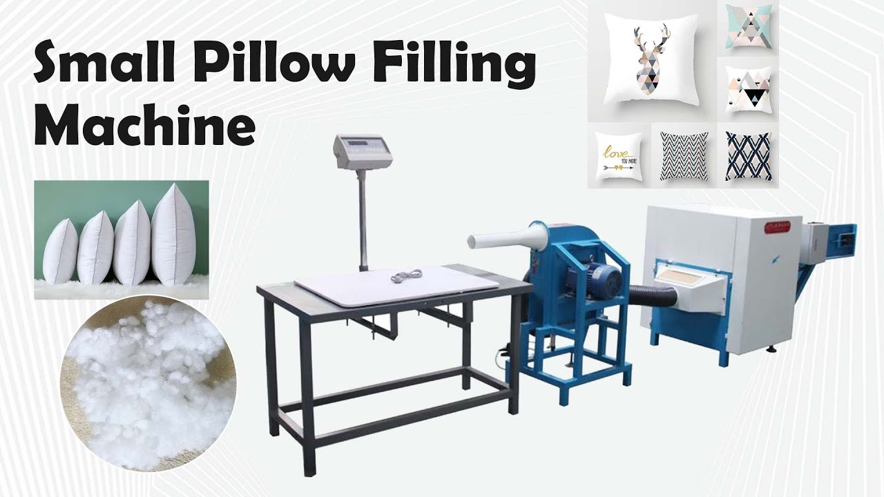 How to fill pillows with the automatic pillow filling plant? Small ...