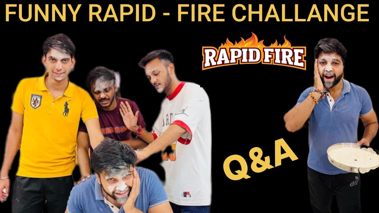 FUNNY RAPID-FIRE CHALLANGE 🔥 || Try Not To Laugh || WE3VLOGS - YouTube