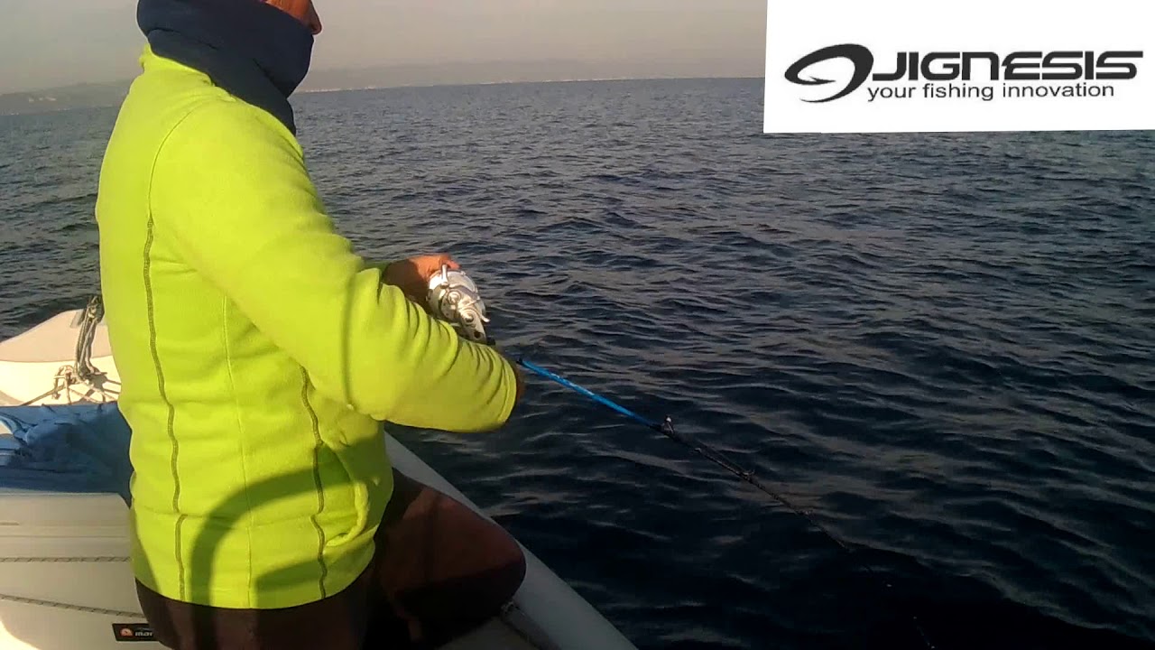 slow pitch technic strike & catch a giant dentex filosus 6kg - YouTube