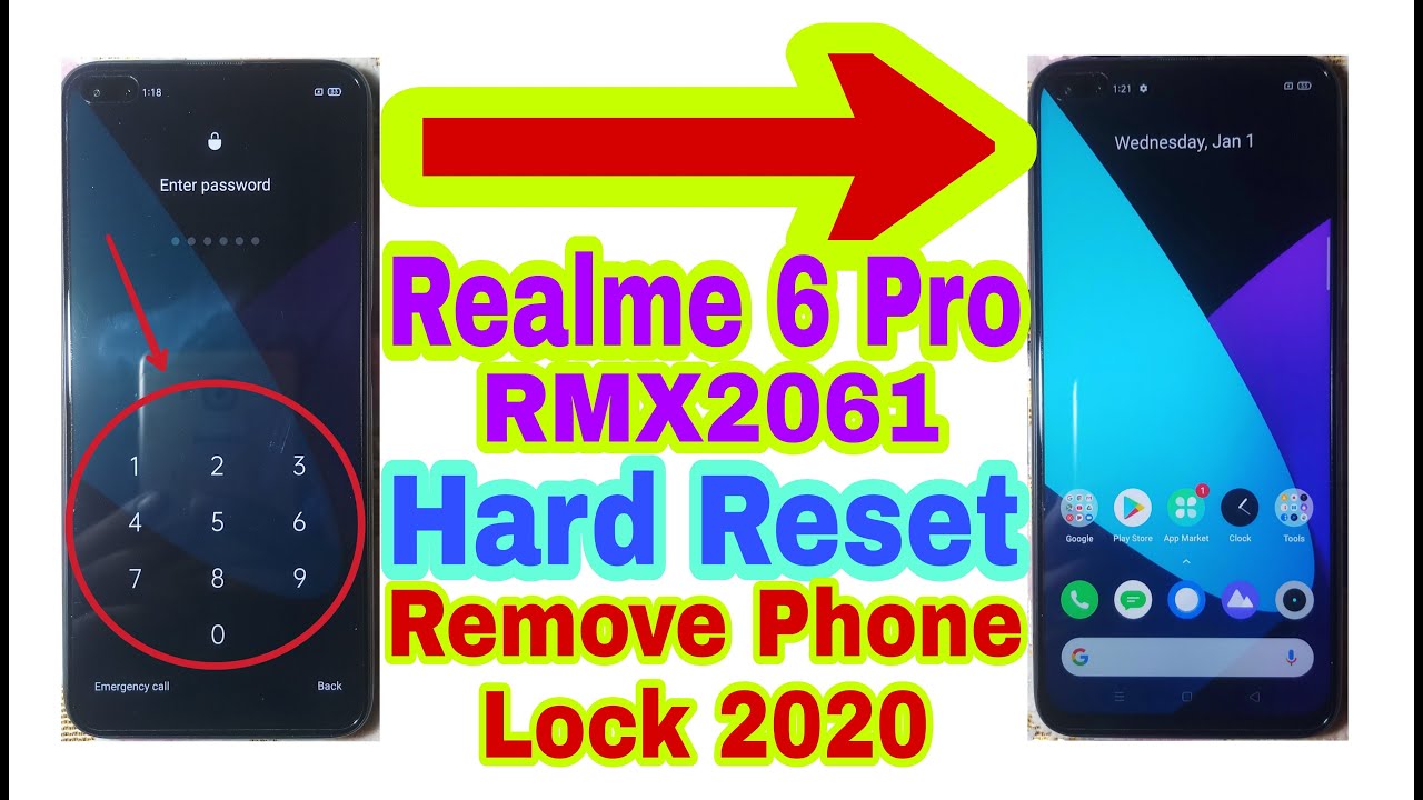 Realme 6 Pro(RMX2061)Hard Reset/Remove Phone Lock 2020|Unlock Pin ...