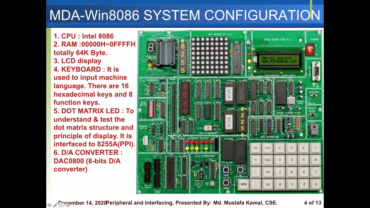 PERIPHERAL AND INTERFACING-LAB-LECTURE-01 - YouTube