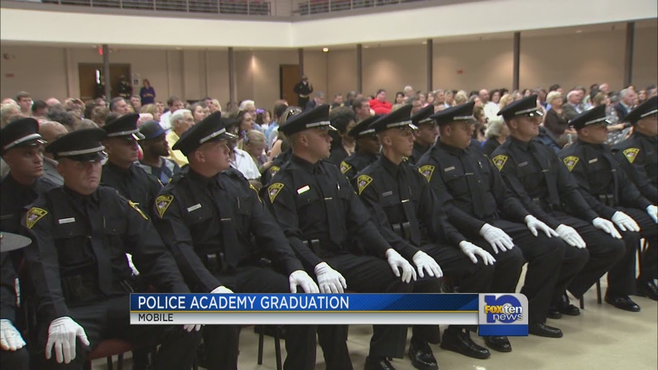 Mobile Police Department graduates 18 new officers - YouTube