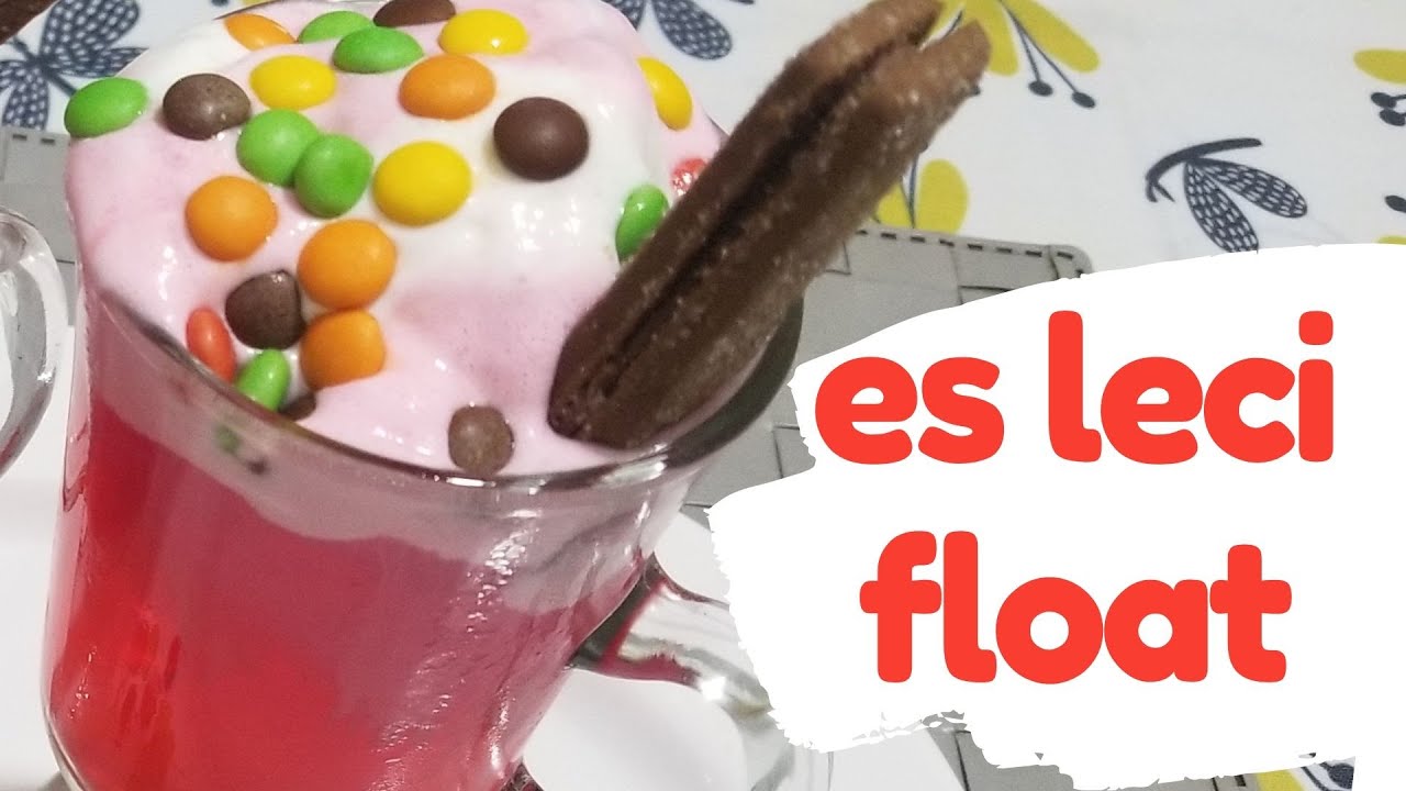 Resep Es Leci Float Segar dan Mudah - YouTube