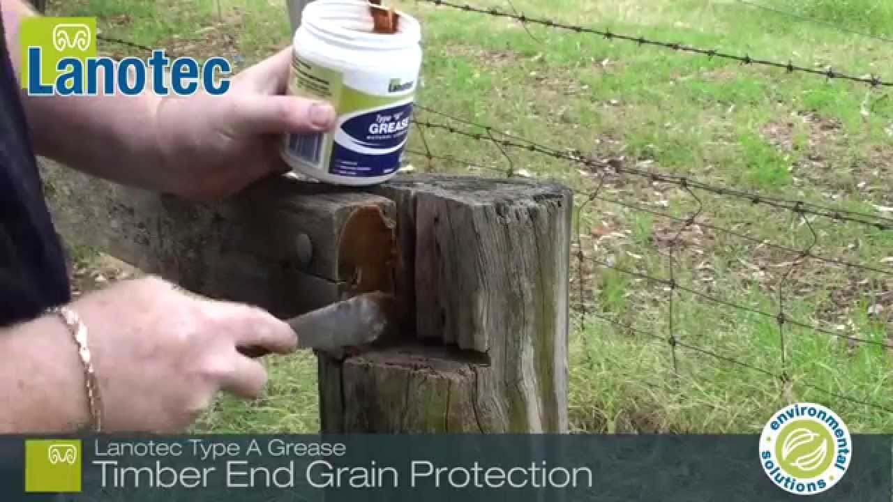 Lanotec Type A Grease for Timber End Grain Protection - YouTube