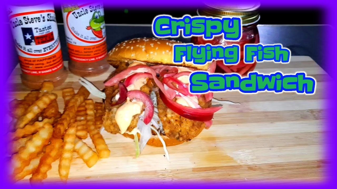Crispy Flying Fish Sandwich - YouTube