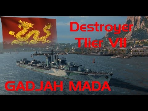 World Of Warships / Destroyer (GADJAH MADA ) Asiatique de tier 7 ...