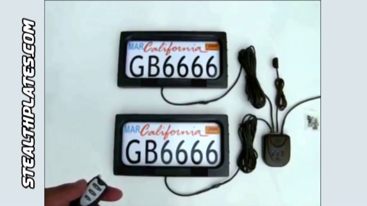 Stealth License Plates Hide Your License Number - YouTube