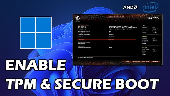 Enable Secure Boot Tpm For Windows 11 Bios How To Guide Techspin