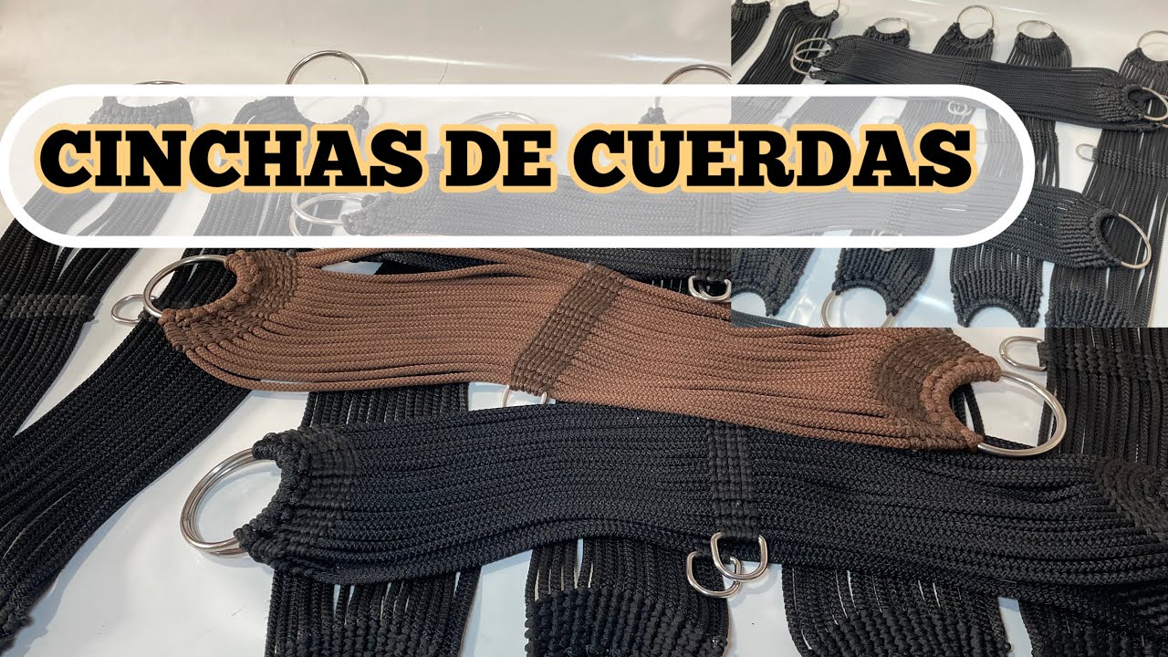 CINCHAS DE CUERDAS para las monturas de los caballos - YouTube