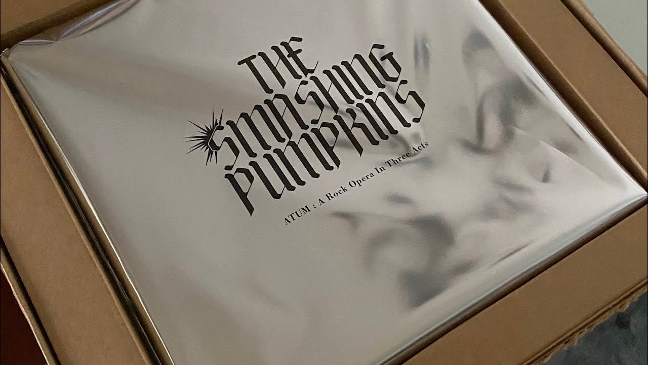 unboxing the smashing pumpkins ATUM autographed box set - YouTube