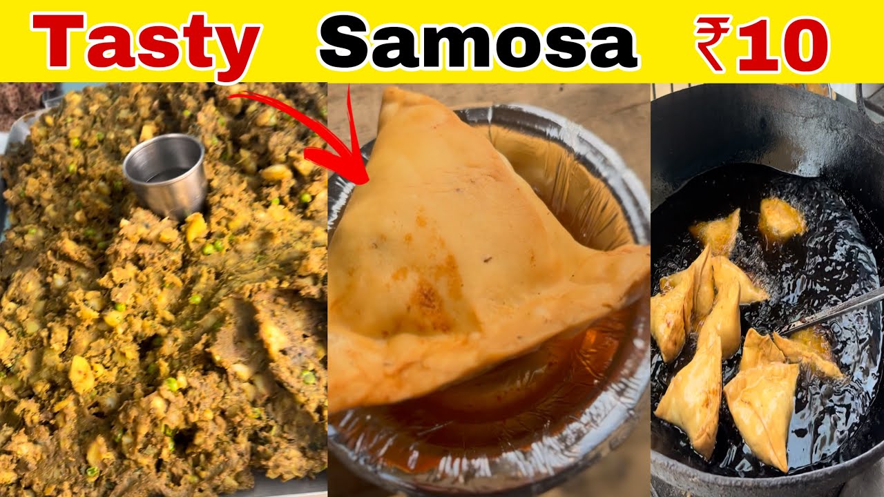 Tasty 😋 samosa || samosa makeing ||₹ 10 rohini street food ||delhi ...
