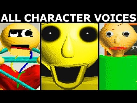 All Character Voices - Five Nights at Baldi's (Baldi's Basics In ...