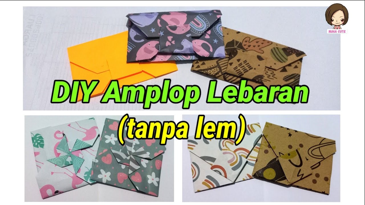 Cara membuat amplop lebaran sendiri dari kertas origami - YouTube