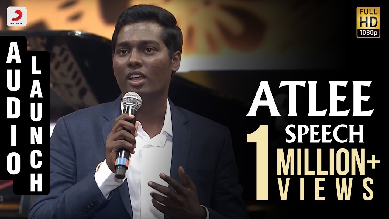 Mersal - Audio Launch Atlee Speech | Vijay | A R Rahman | Samantha ...