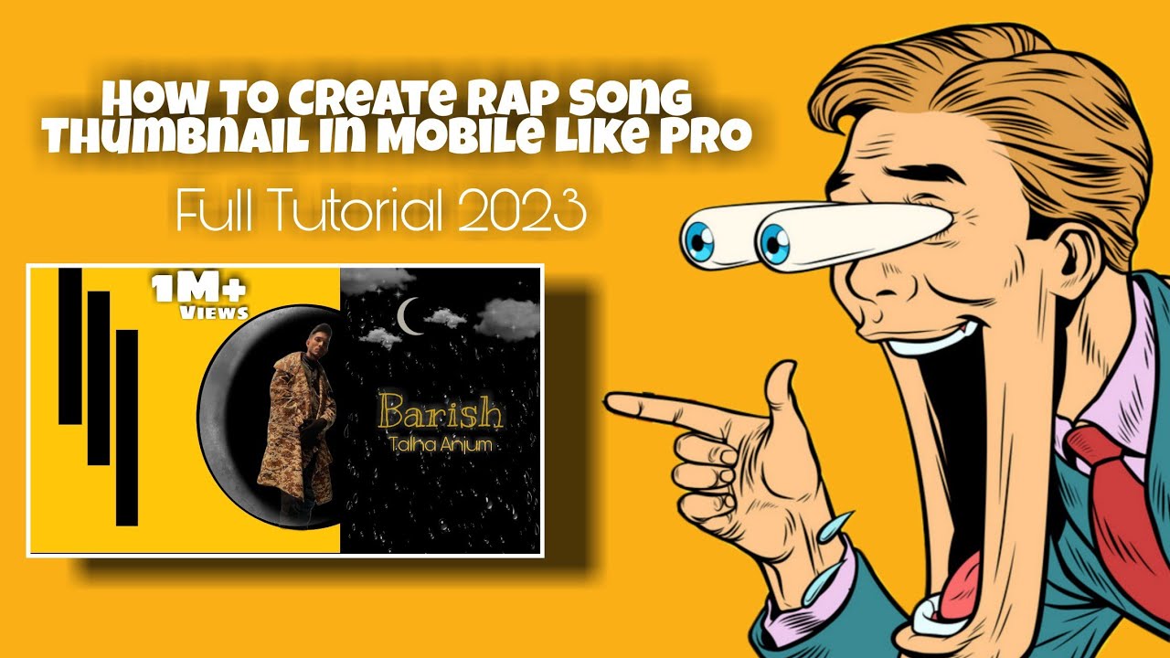 How To Create Rap Song Thumbnail In Mobile Picsart Like Pro Full ...