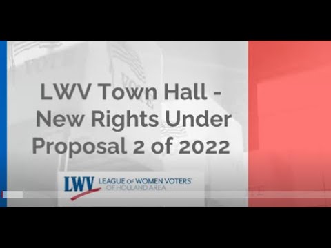 Town Hall - New Voting Rights (Prop 2 of 2022) - YouTube